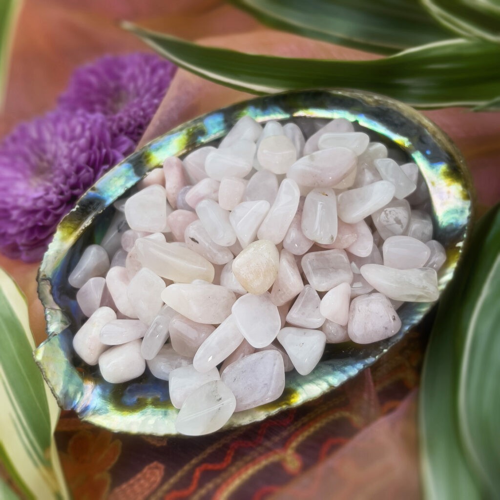 Tumbled Pink Petalite for opening your heart - Sage Goddess