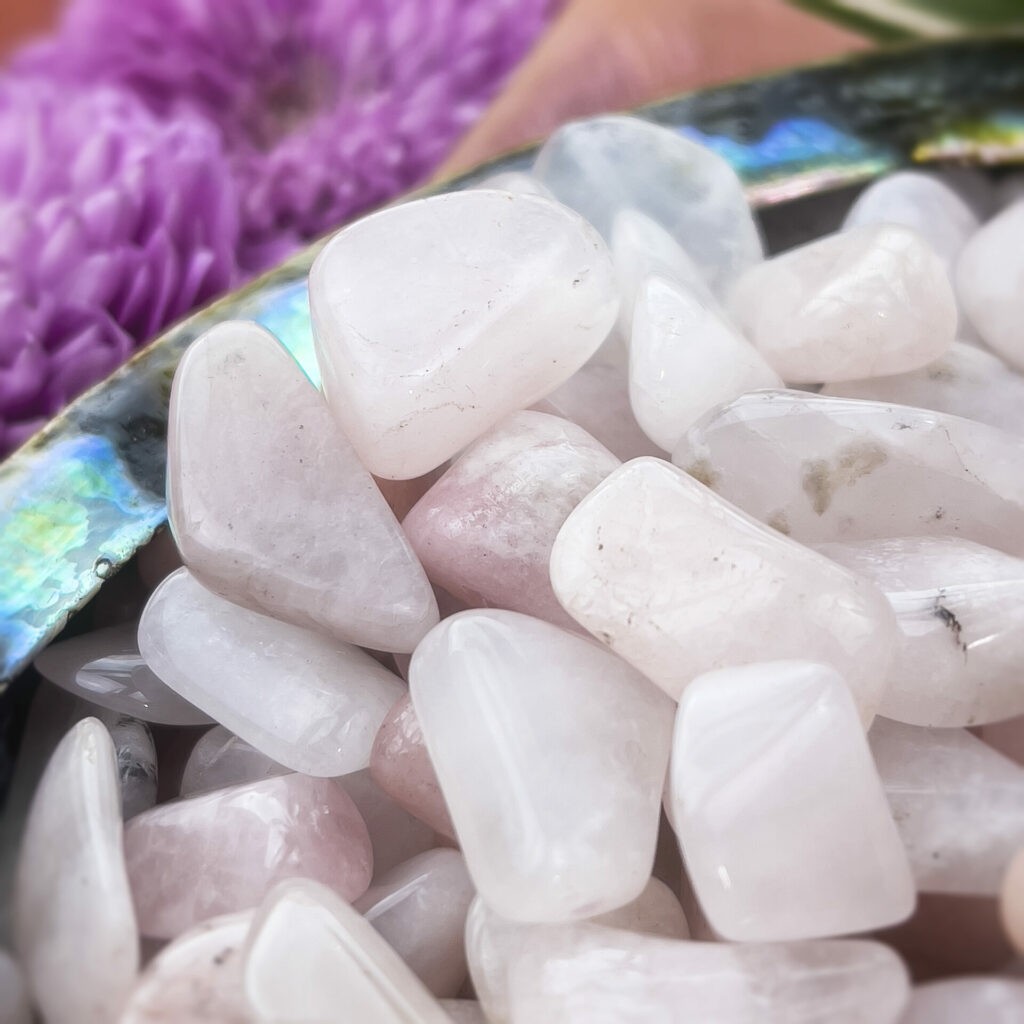 Tumbled Pink Petalite for opening your heart - Sage Goddess