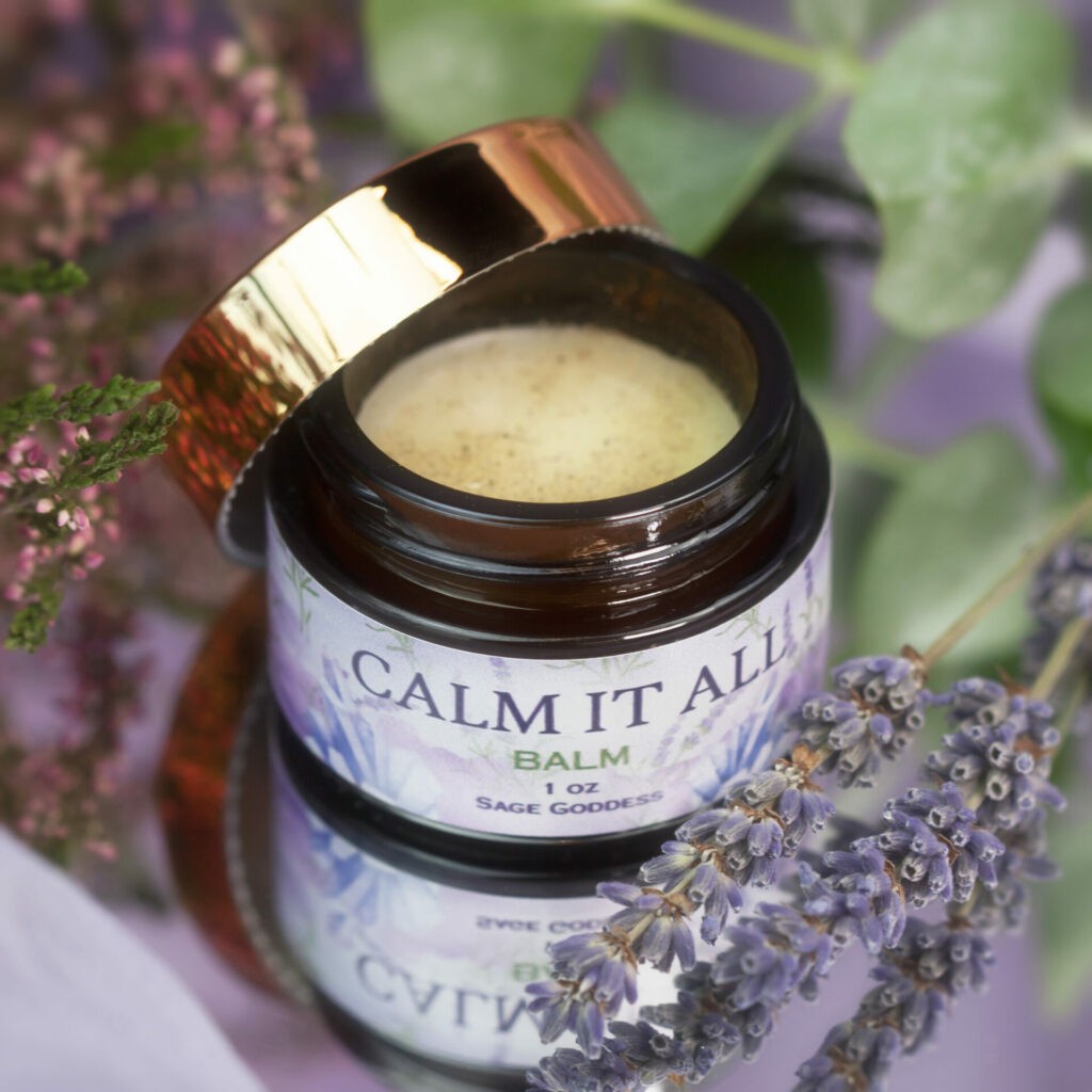Sage Goddess Calm It All Solid Perfume Balm for inner peace and relaxation