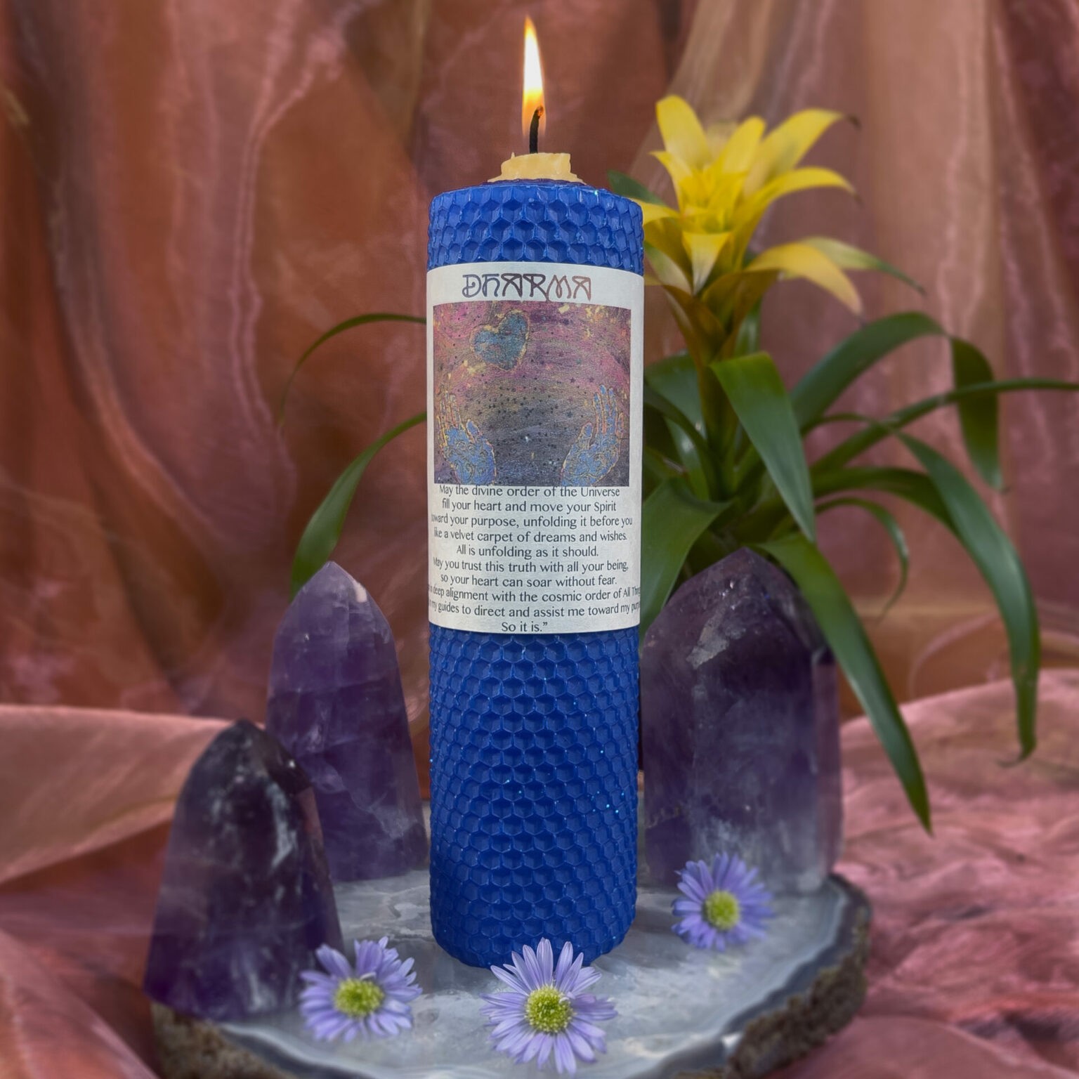 Sage Goddess Black Cat Protection Intention Candle for safeguarding