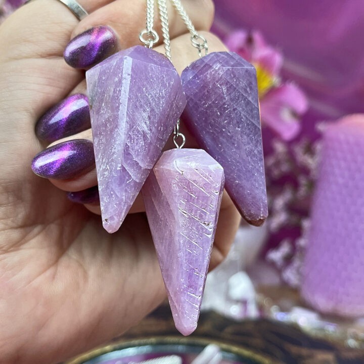 Sage Goddess Pink Sapphire Passion Pendulum for guidance in love