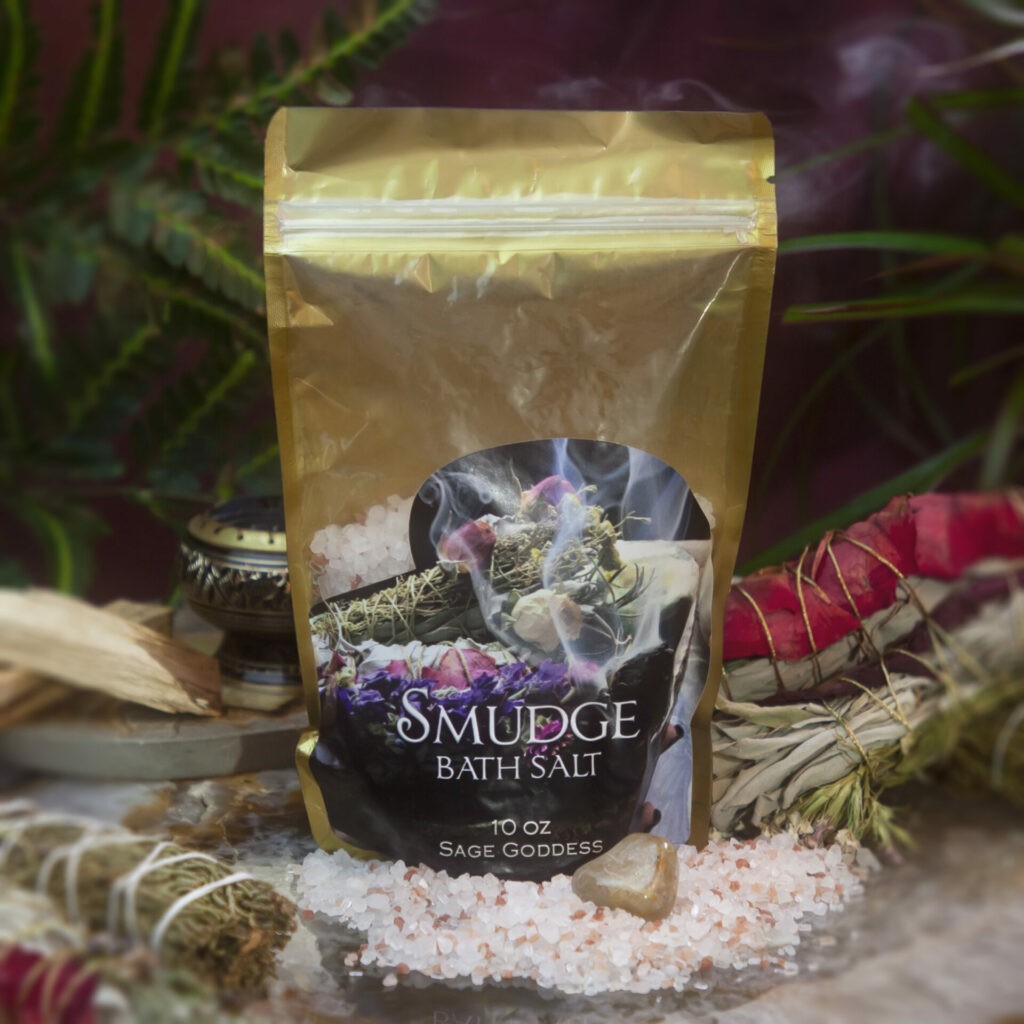 Sage Goddess Smudge Bath Salt for clearing and rejuvenation