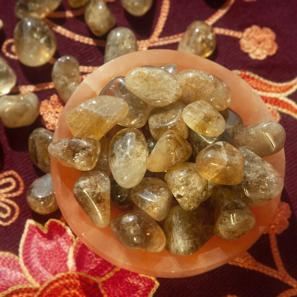 Tumbled Smoky Citrine for manifesting prosperity - Sage Goddess