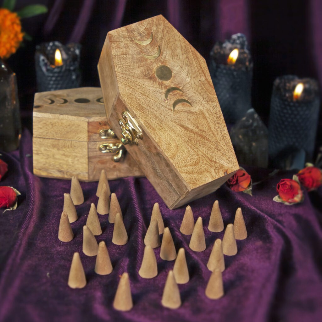 Ancestor Connection Coffin with Incense - Sage Goddess