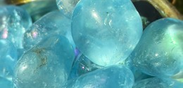 Sage Goddess Tumbled Aqua Aura Quartz for auric cleansing and peace