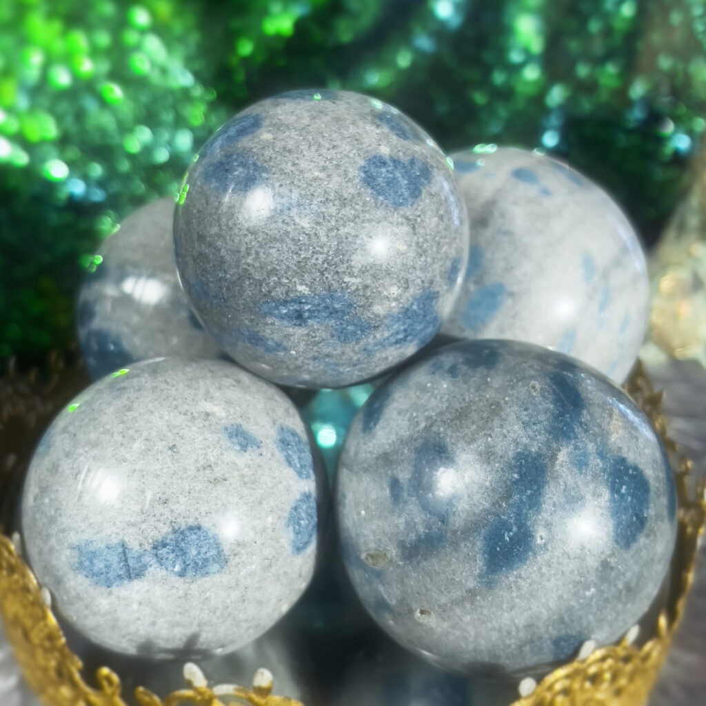 Sage Goddess Azurite in Quartz Sacred Development Sphere