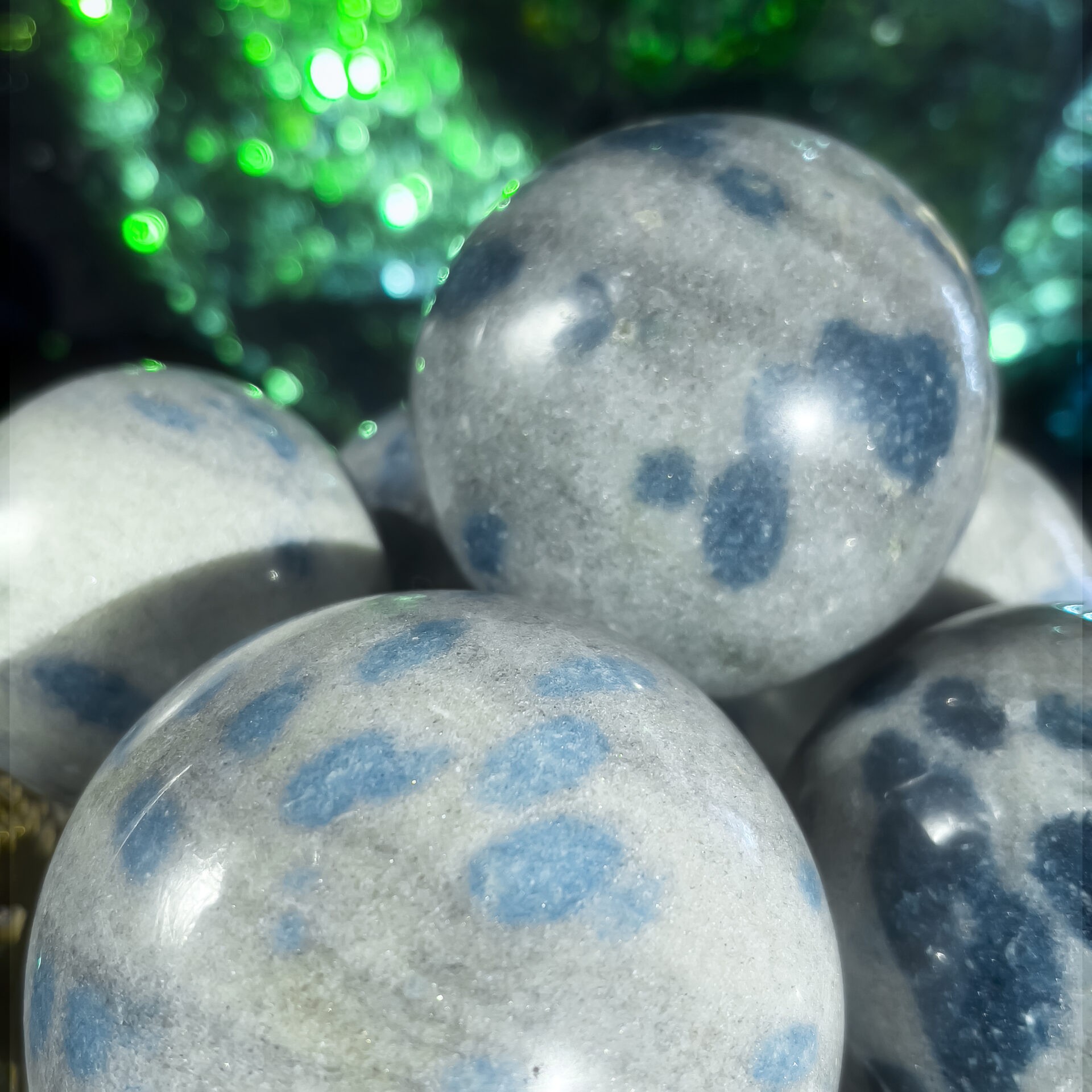 Sage Goddess Azurite in Quartz Sacred Development Sphere