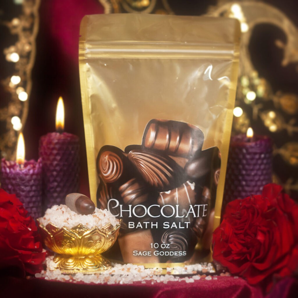 Sage Goddess Chocolate Bath Salt for luxury and love