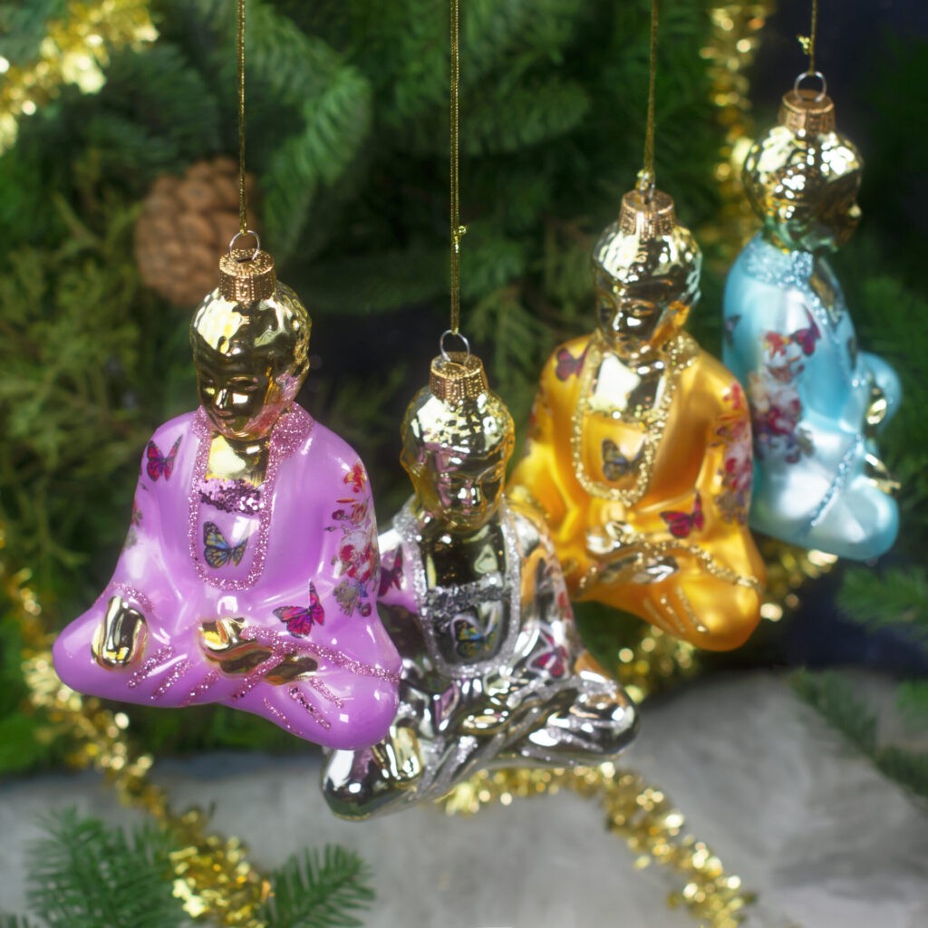 Sage Goddess Intuitively Chosen Glass Buddha Ornament for peace