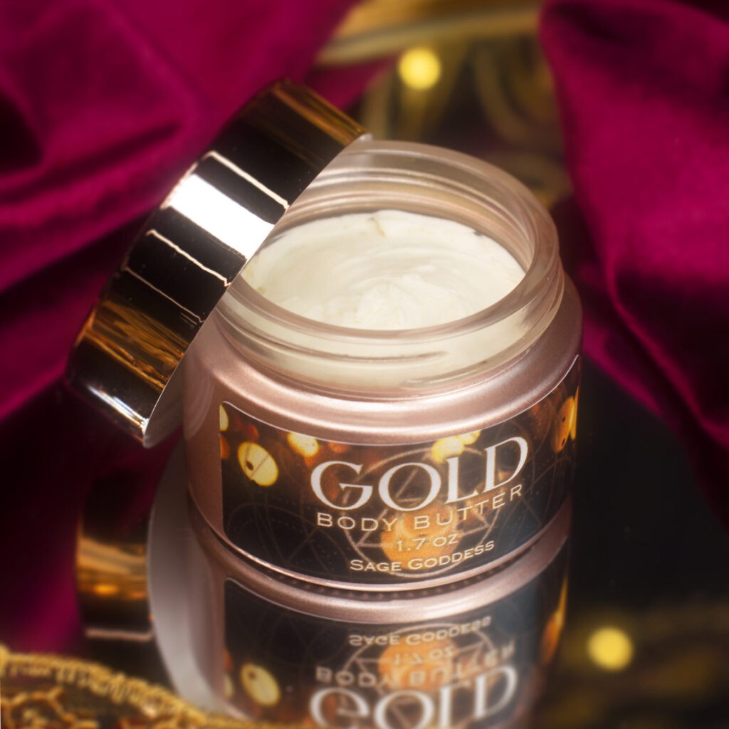 Sage Goddess Gold Body Butter for nourishing yourself skin to soul