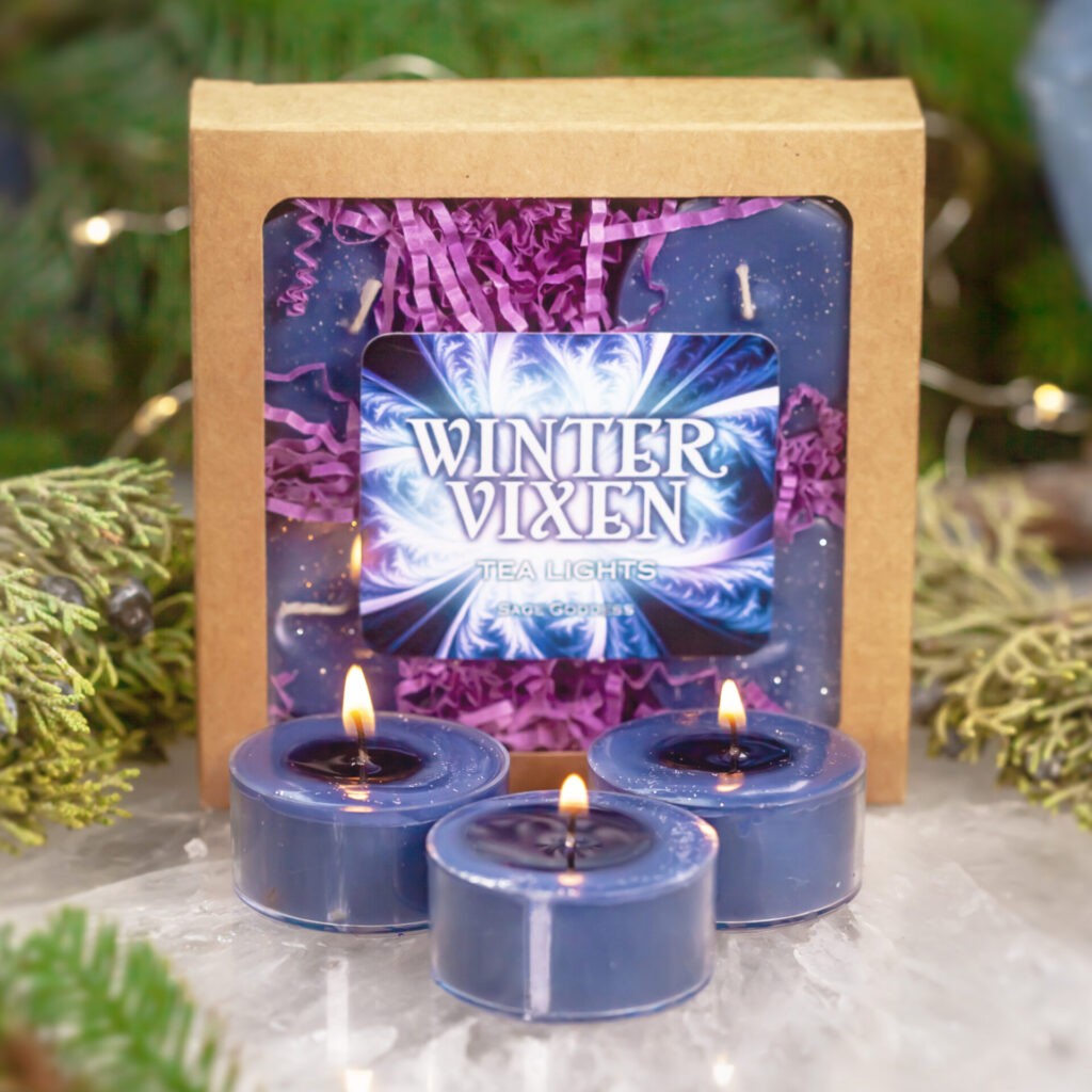 Sage Goddess Winter Vixen Intention Tea Lights to turn up the heat