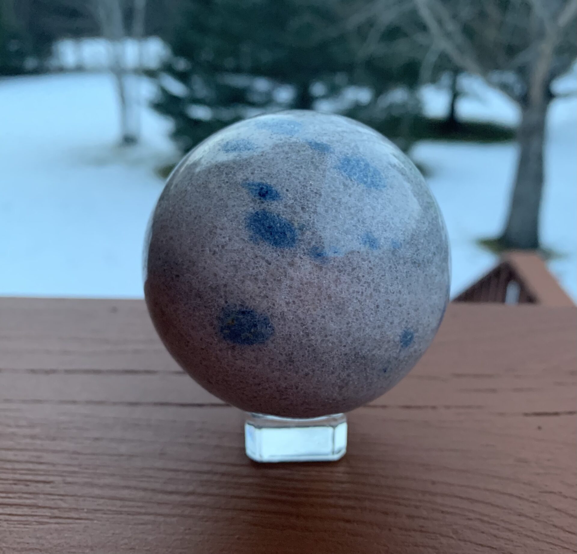 Sage Goddess Azurite in Quartz Sacred Development Sphere