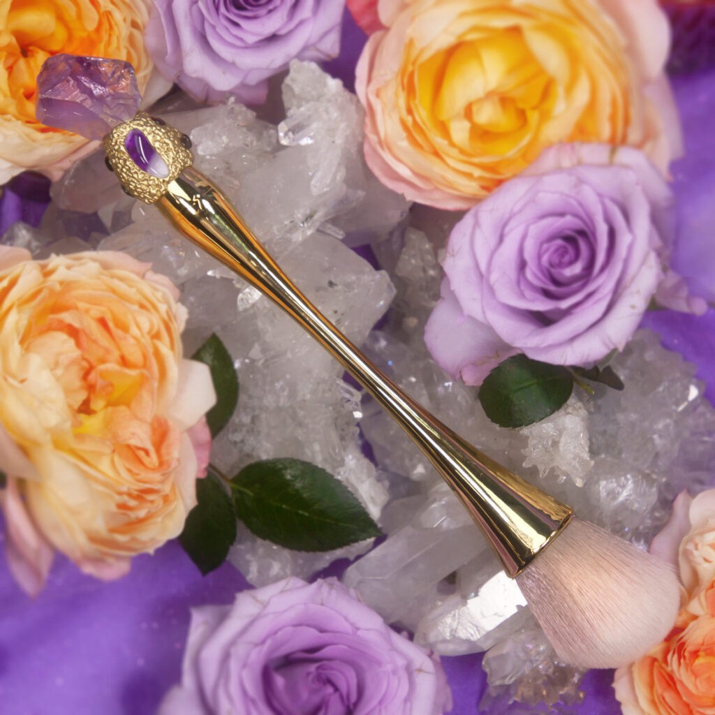 Sage Goddess Amethyst Makeup Brush for beauty, peace, and inspiration