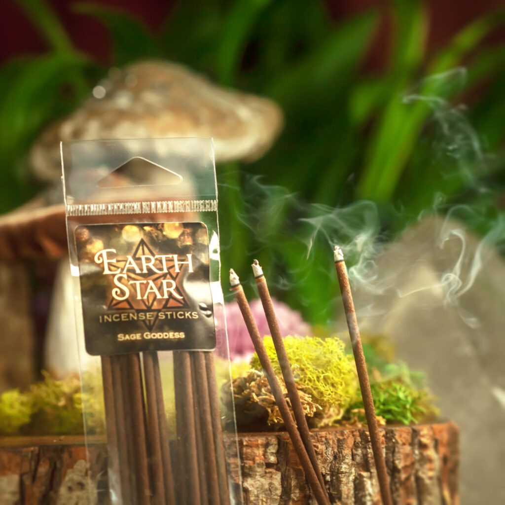 Earth Star Incense Sticks for ancestral connection - Sage Goddess
