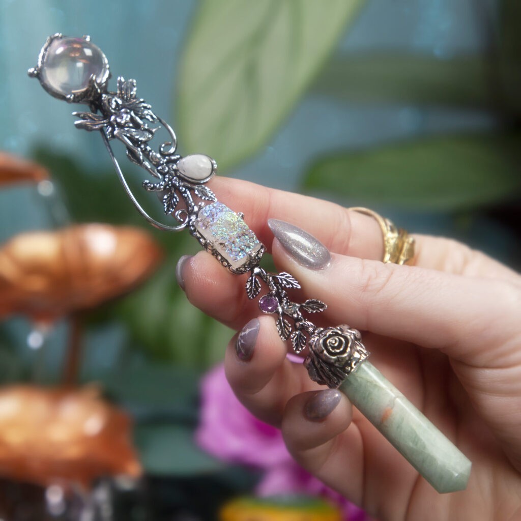 Sage Goddess Water Fairy Wand for Divine Feminine magic