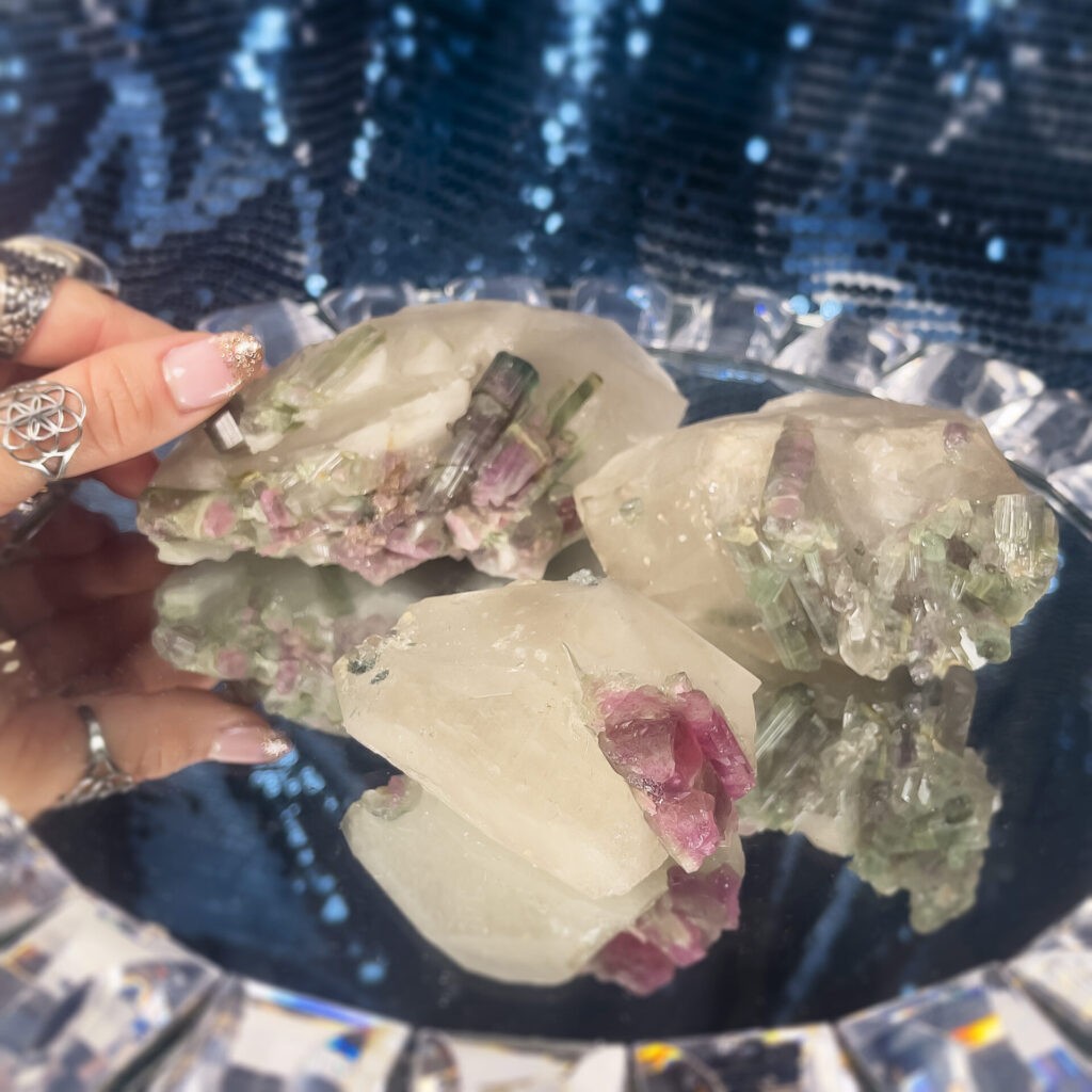 Gemstone Sale: Watermelon Tourmaline in Quartz