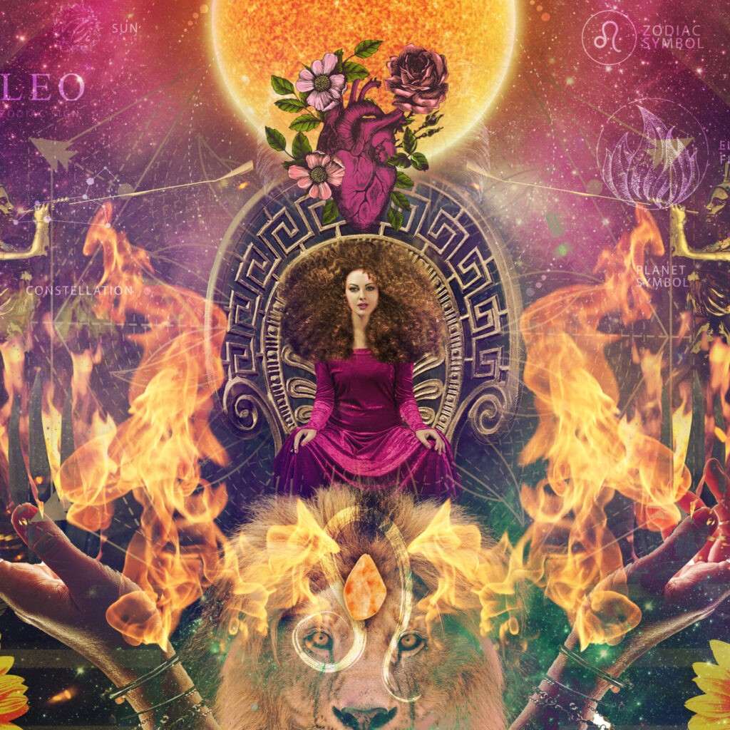 Sage Goddess Full Moon Oracle Deck Series Leo Manifestation Set