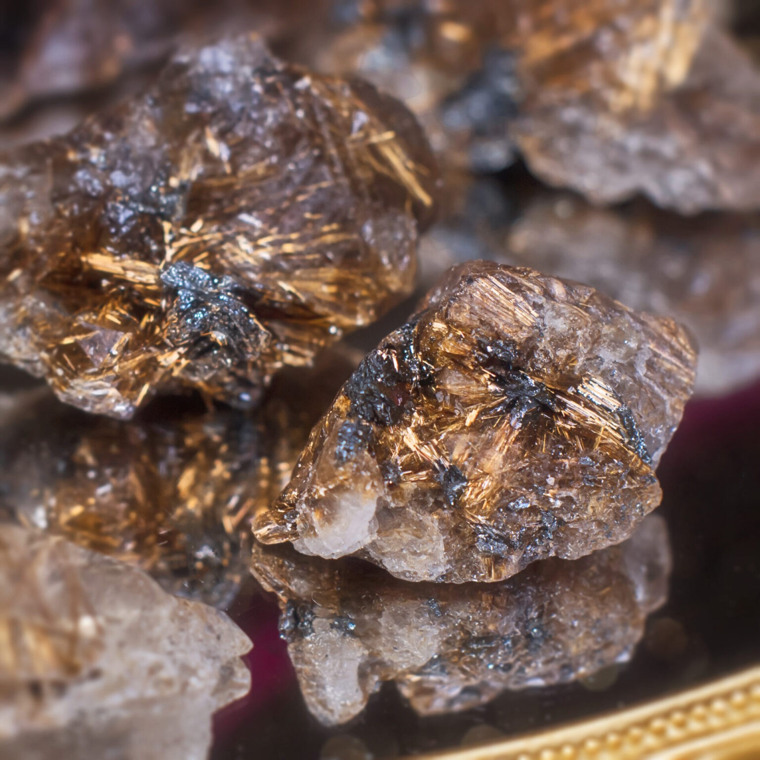 Natural Rutilated Smoky Quartz Crystal - Sage Goddess