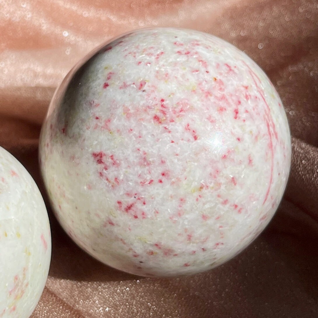 Cinnabrite Crystal Sphere - Sage Goddess