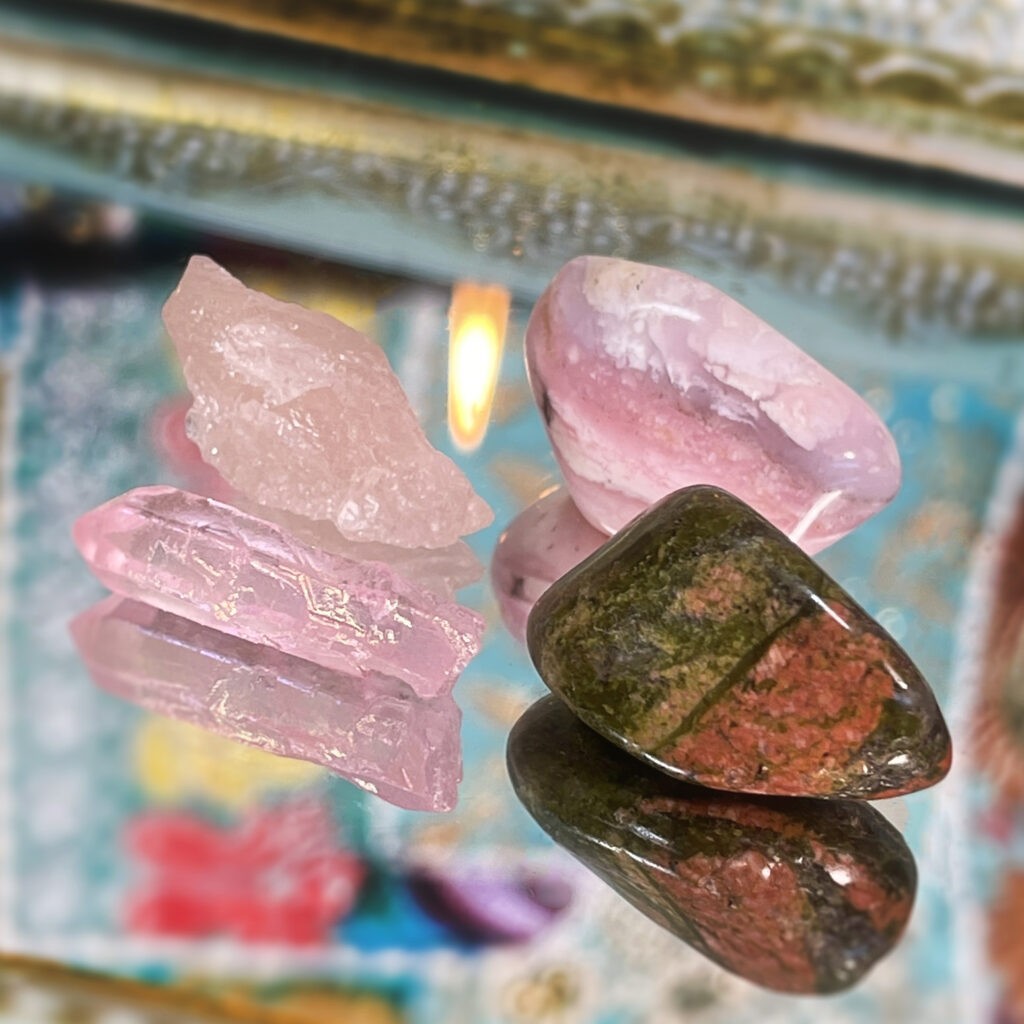 Sage Goddess Self Love Crystal Quad for compassion and healing