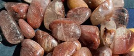 Tumbled Red Rutilated Quartz for transformation - Sage Goddess