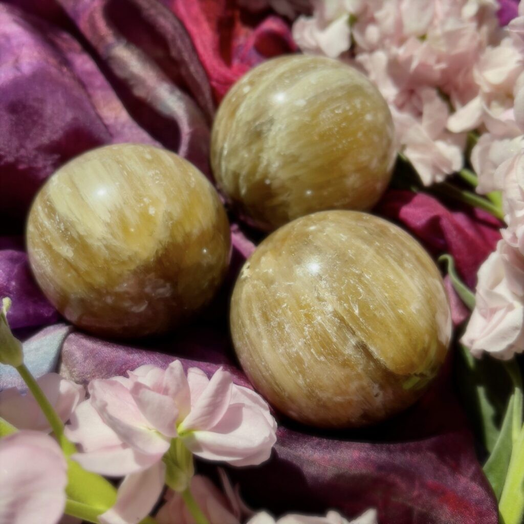 Chrysoberyl Sphere for abundance & manifestation - Sage Goddess