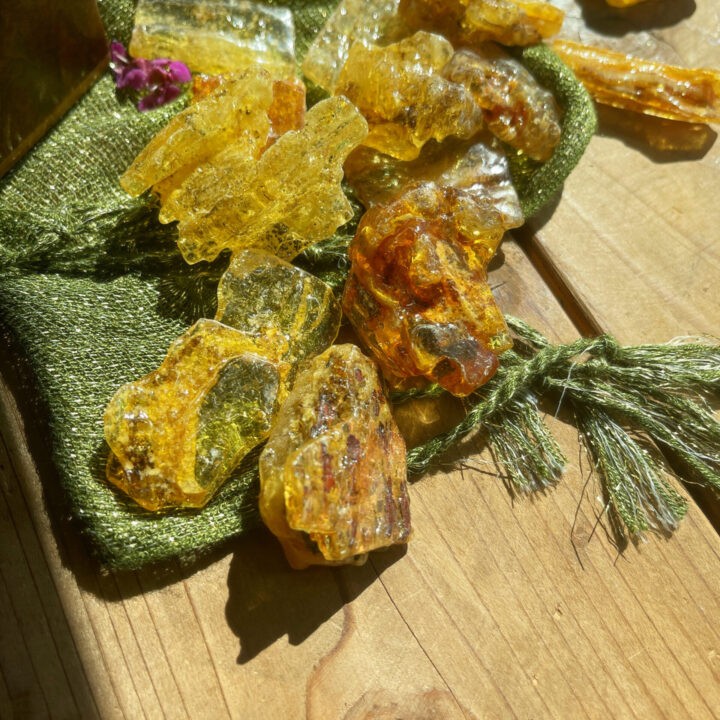 Sage Goddess Polished Colombian Amber for energetic protection