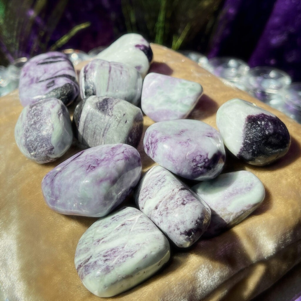 Sage Goddess Rare Tumbled Kammererite for healing and spring cleaning