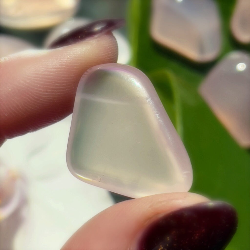 Home Shop Gems & Minerals Tumbled Pink Chalcedony