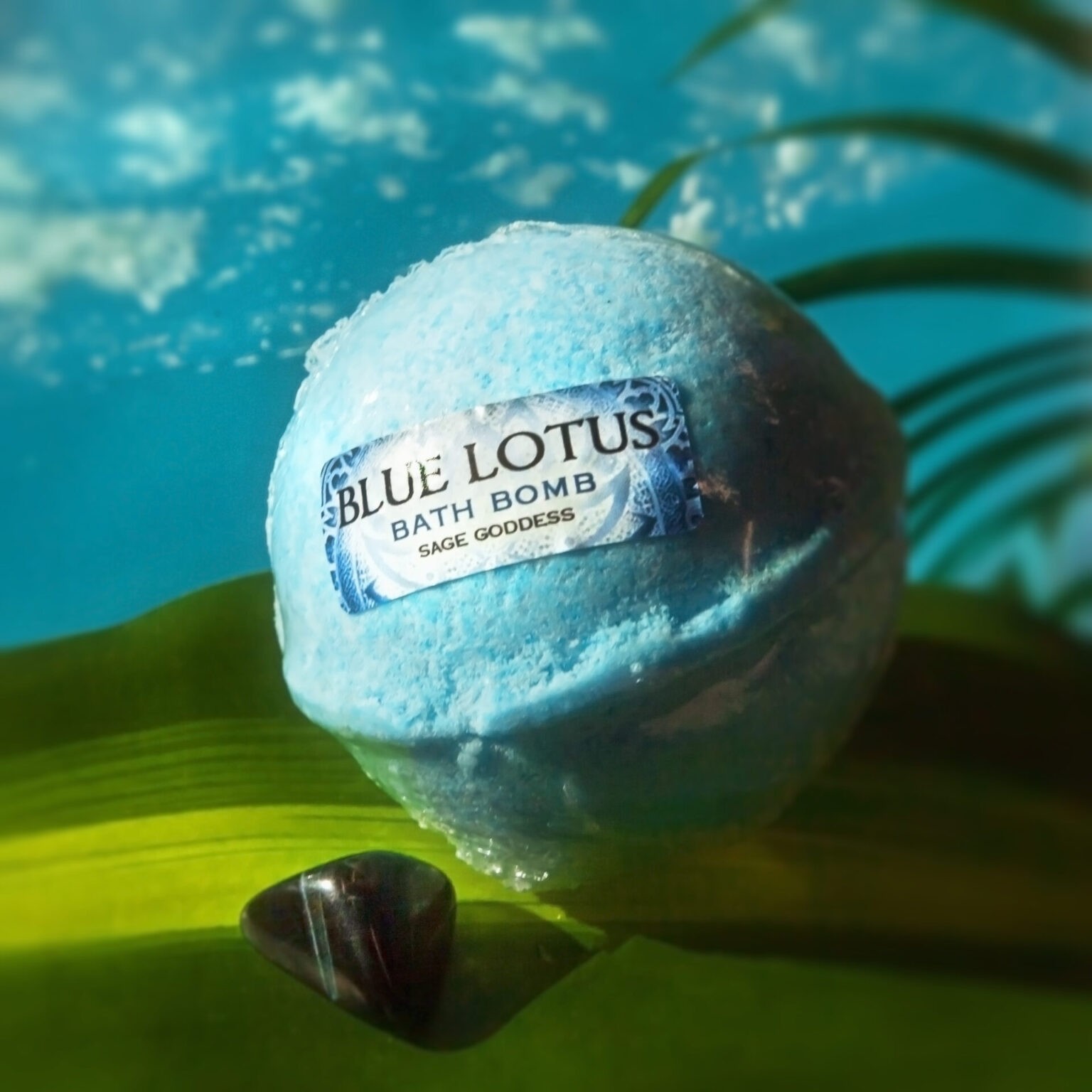 Sage Goddess Blue Lotus Bath Bomb For Elevated Consciousness Sage Goddess Blue Lotus Bath Bomb For Elevated Consciousness