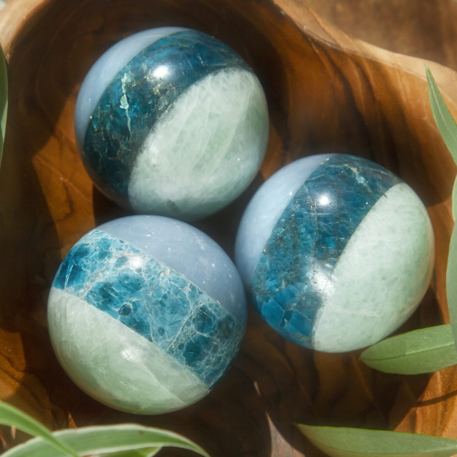 Sage Goddess Blue Apatite, Amazonite, and Angelite Bonded Throat Chakra ...