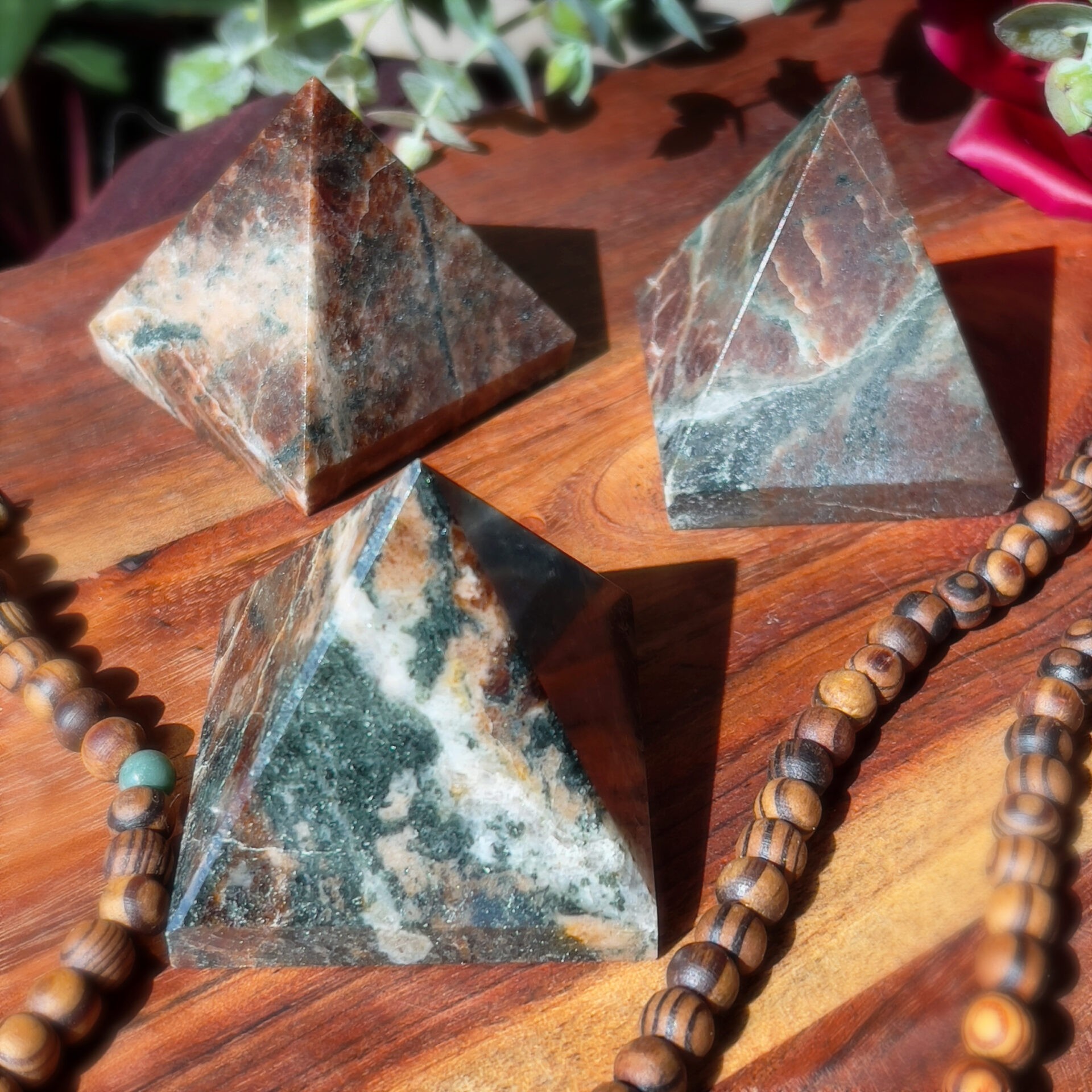Sage Goddess Duo Garnet Grounded Manifestation Pyramid