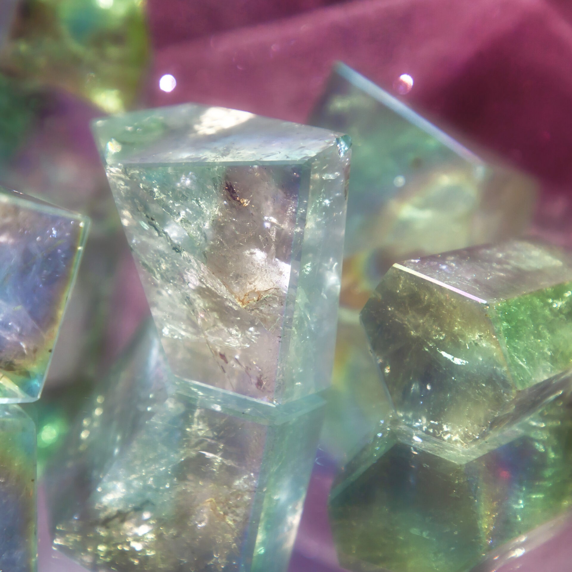 Sage Goddess Faceted Angel Aura Quartz Channeling Stone for ascension