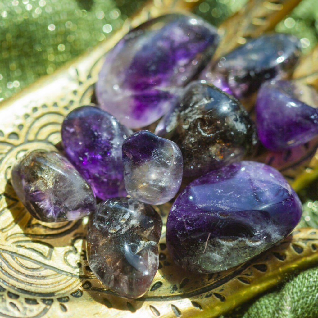 Sage Goddess Tumbled Brandberg Amethyst for Source connection