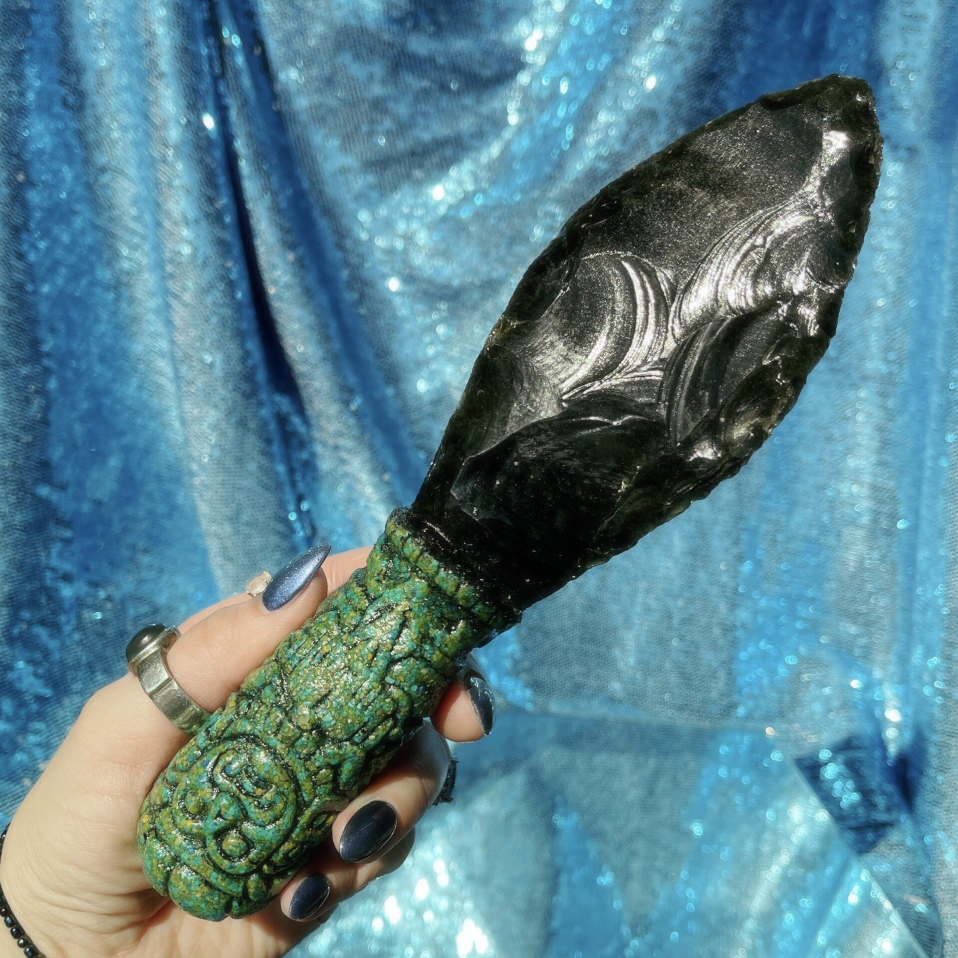 black_obsidian_athame_malachite_resin_handle_5_20_GS