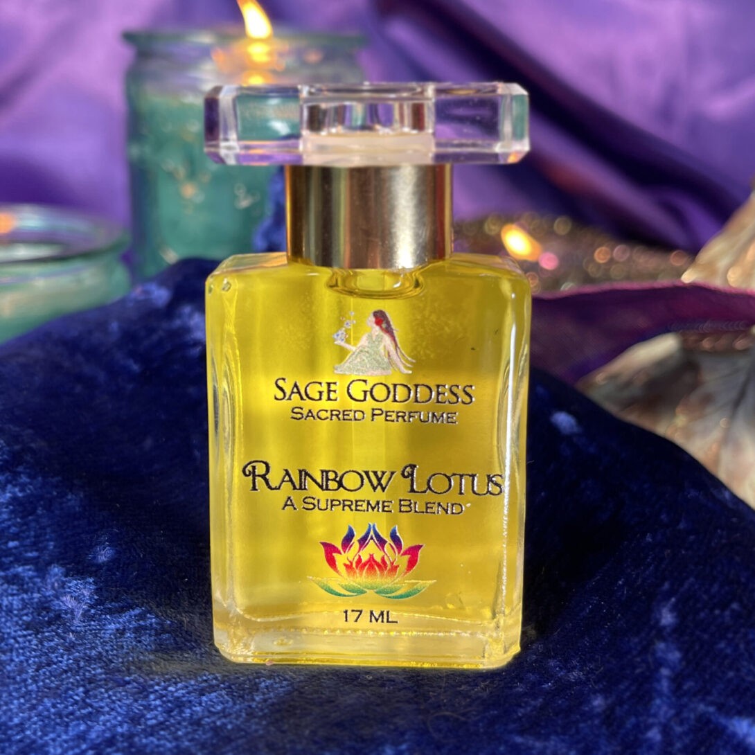 Sage Goddess Rainbow Lotus Perfume for awakening and enlightenment