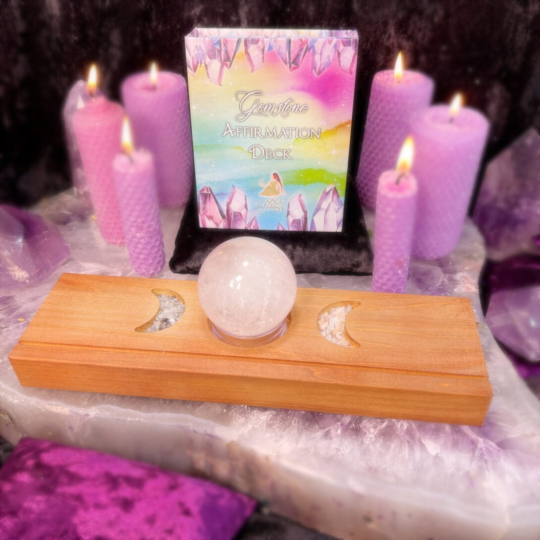 Home Shop Magical Gifts Triple Moon Oracle Display Altar Set