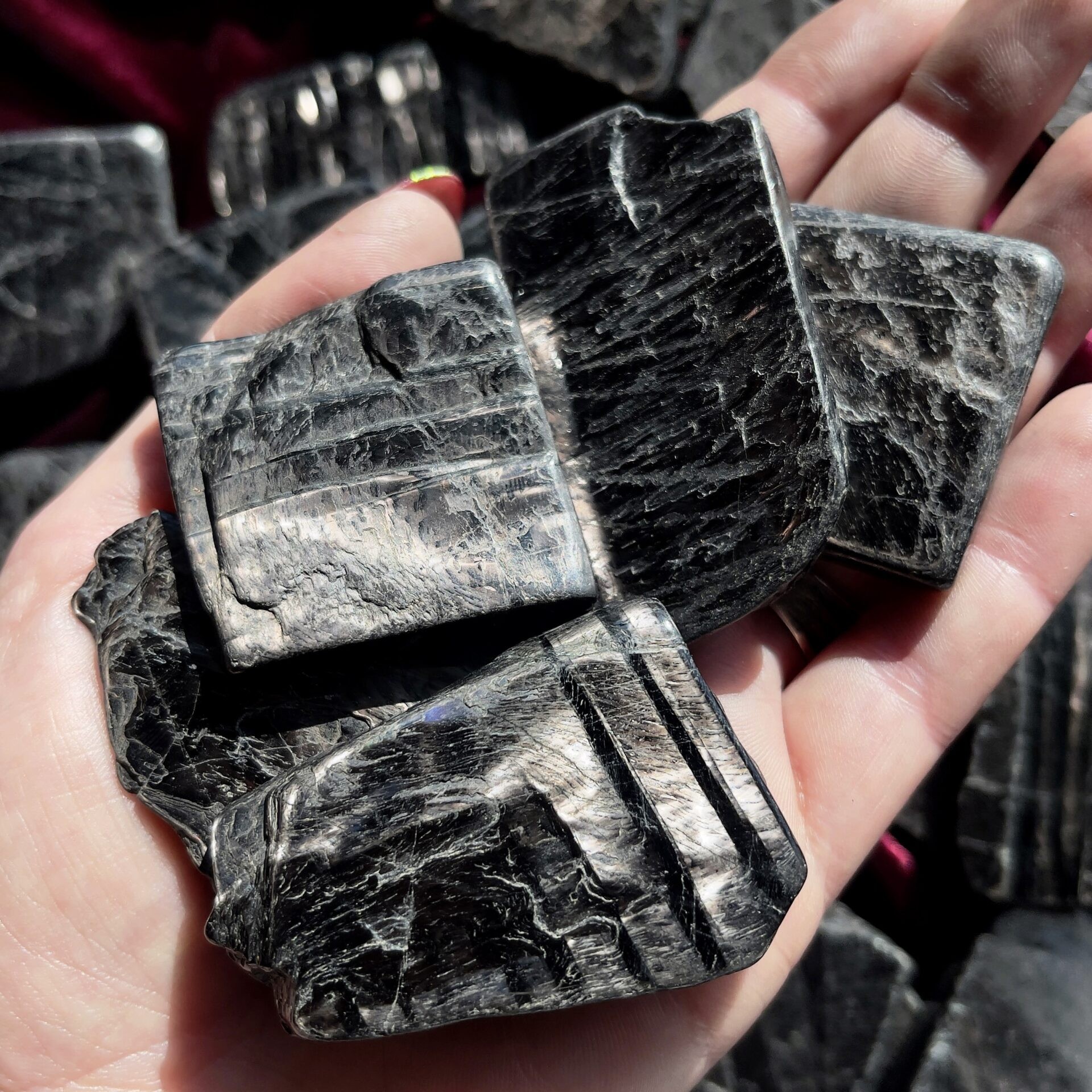 Sage Goddess Get Focused Hypersthene Meditation Stone for clarity