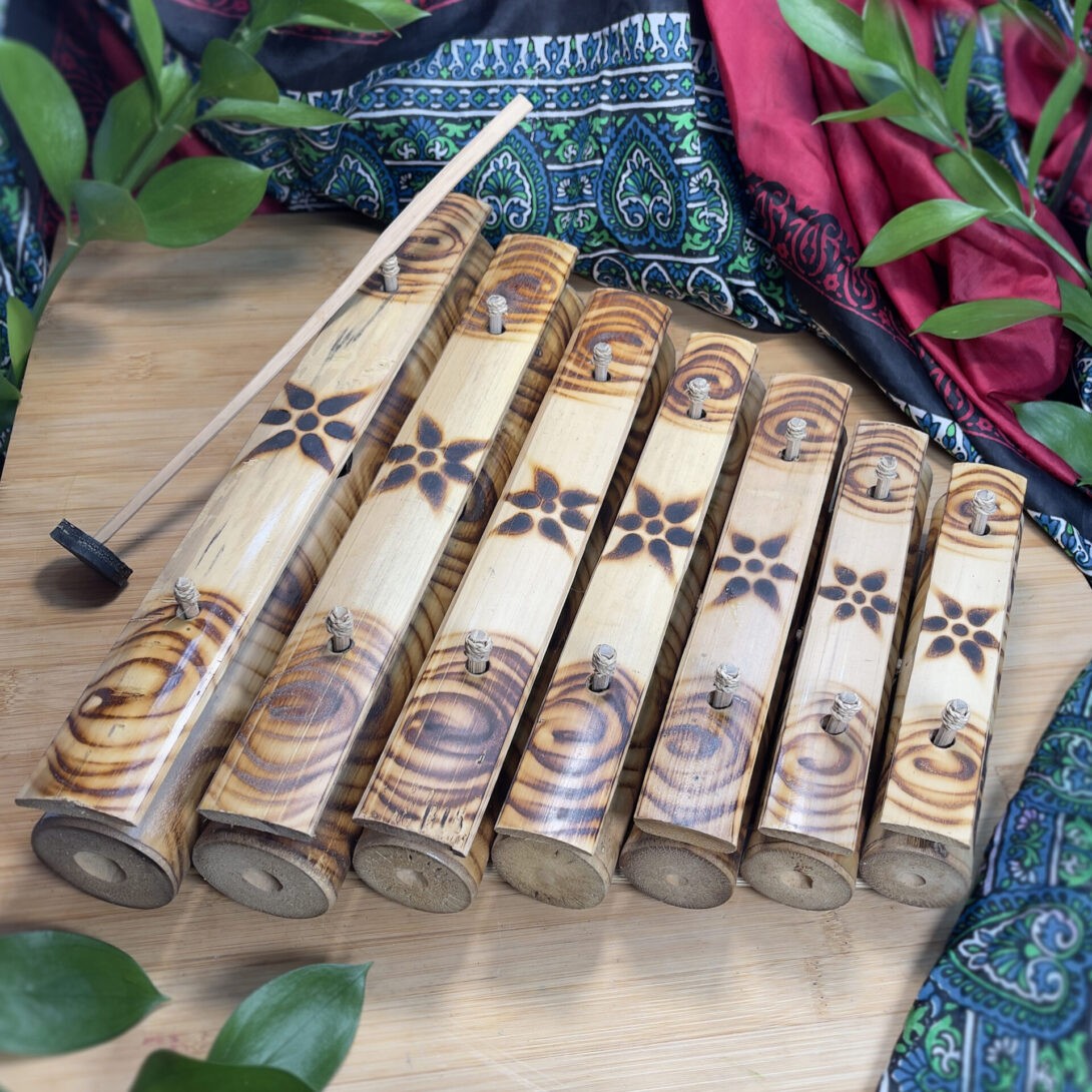 Sage Goddess Handpainted 7-Tone Bamboo Xylophone