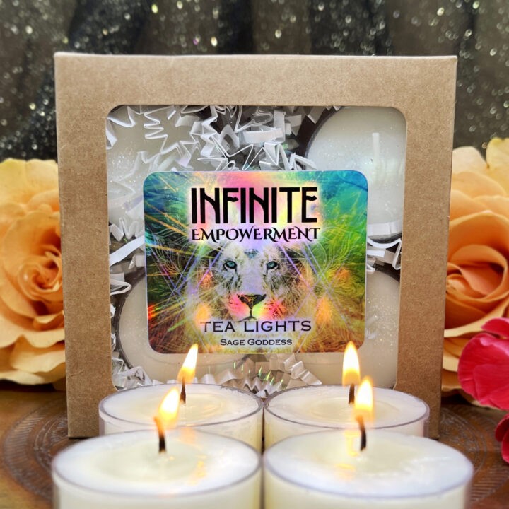 Sage Goddess Infinite Empowerment Intention Tea Lights for ascension