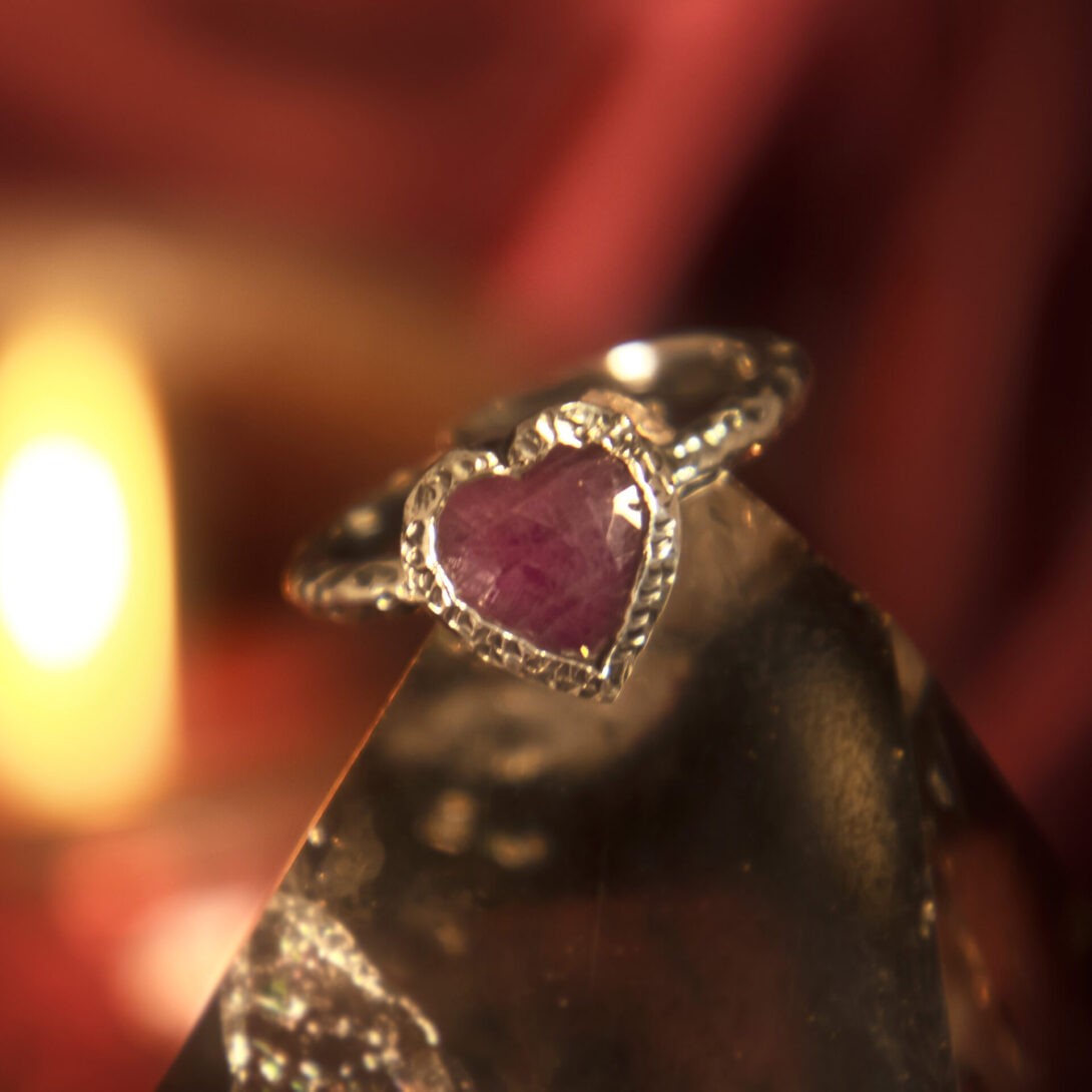 Home Shop Gems & Minerals Passionate Love Ruby Heart Ring