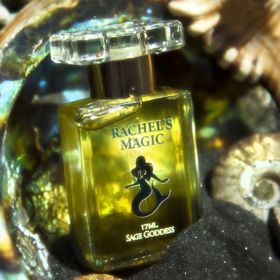 Sage Goddess Rachel's Magic Perfume for passion and Capricorn wisdom
