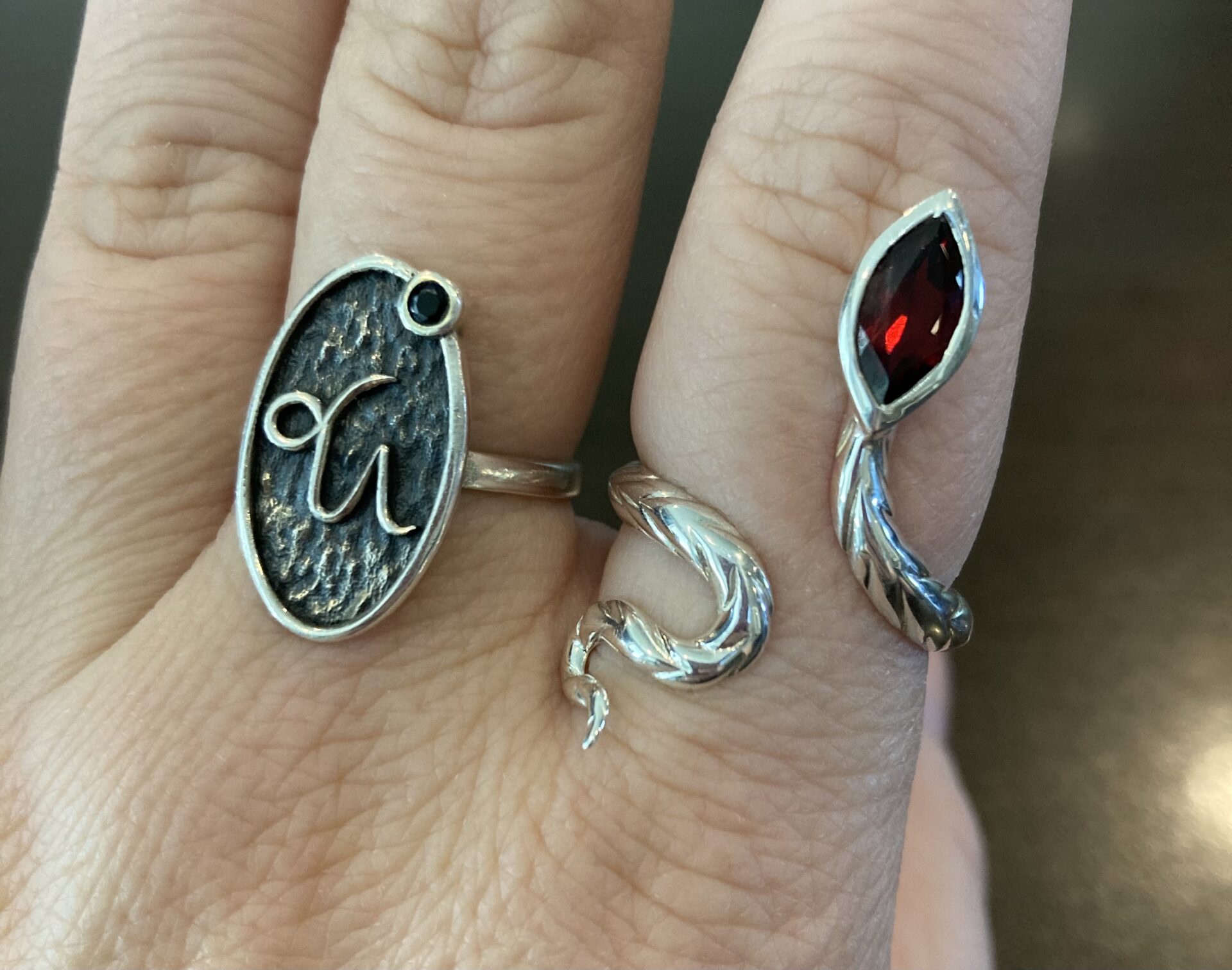 Sage Goddess Athena’s Wisdom Integration Snake Ring