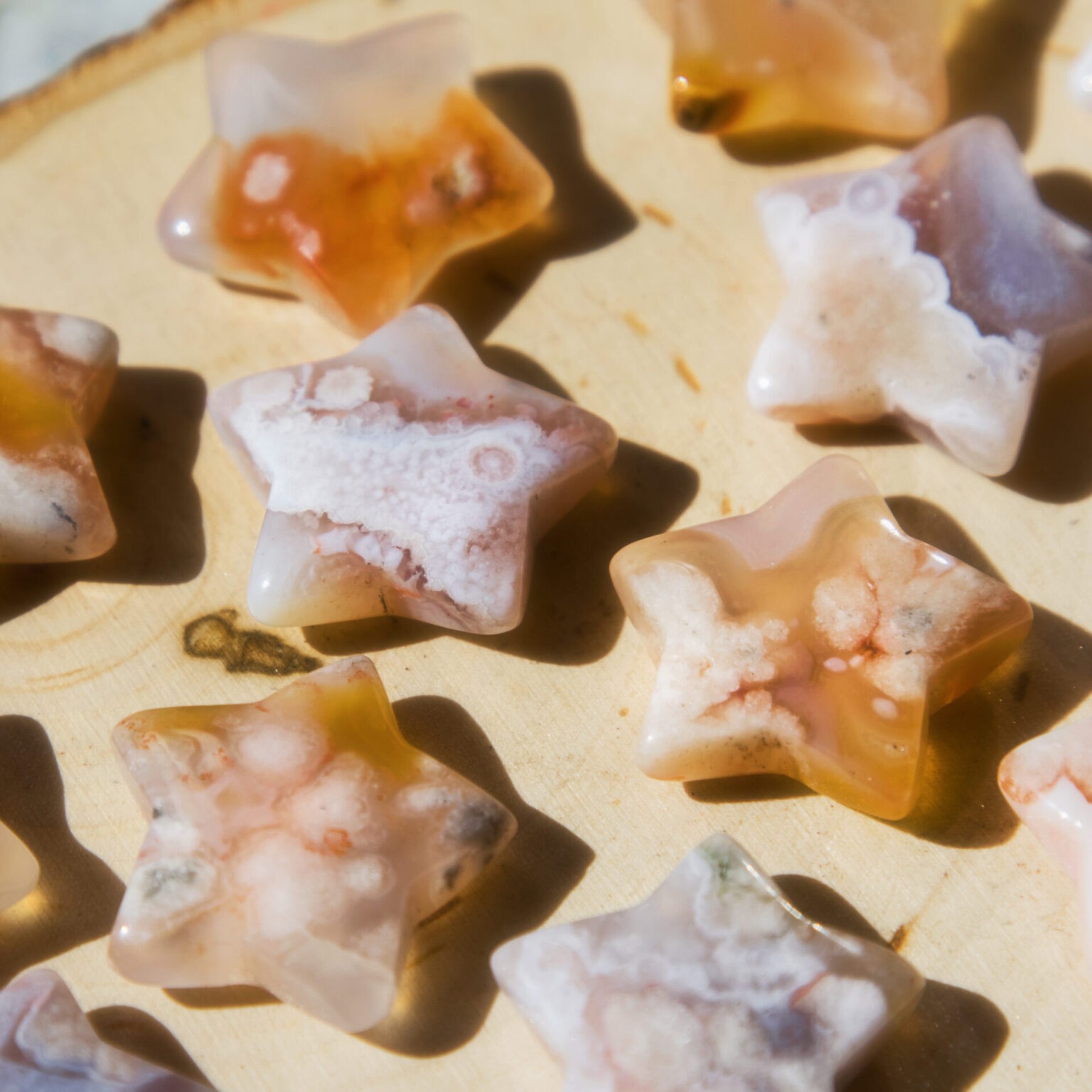 Sage Goddess Abundant Beauty Mini Flower Agate Star for prosperity