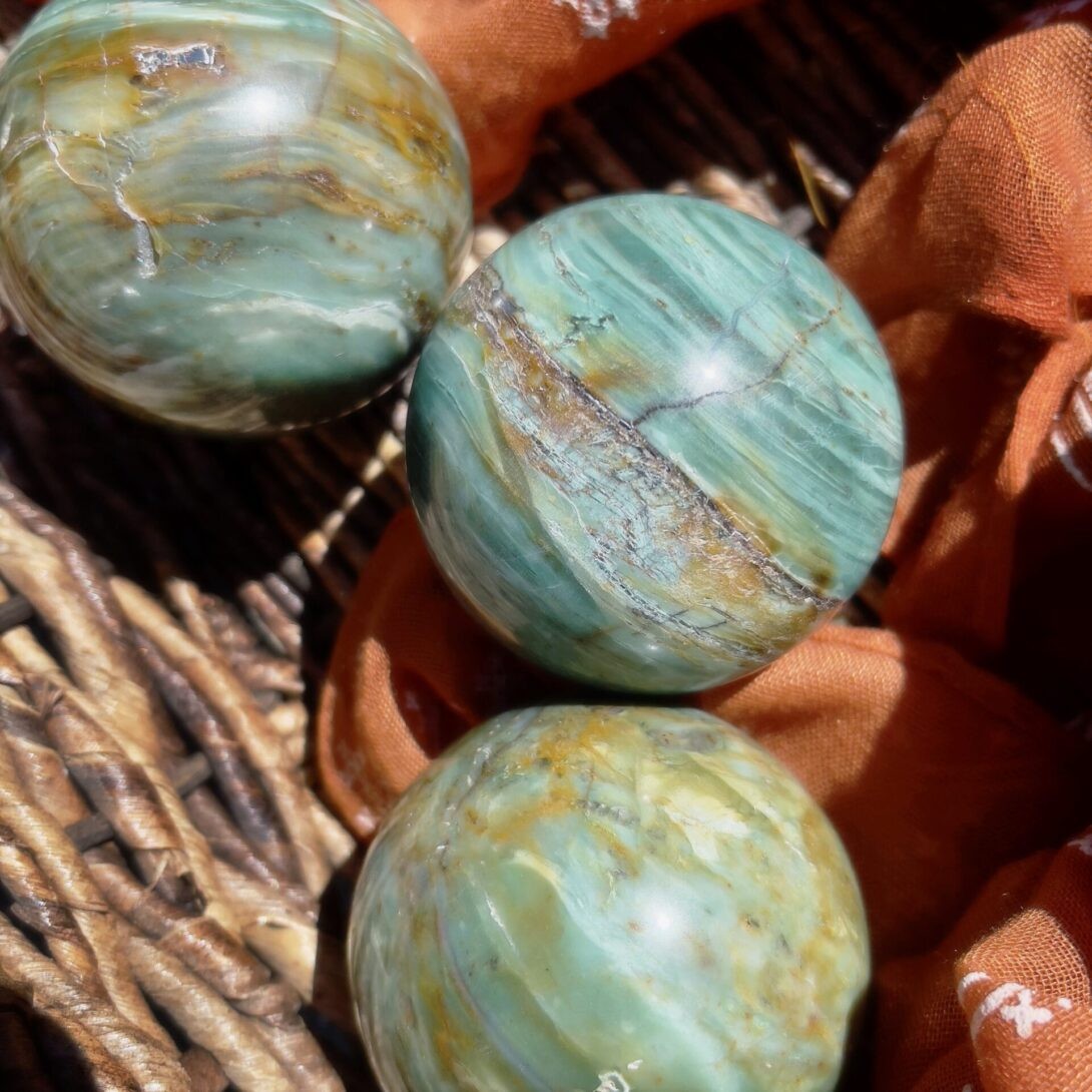 Sage Goddess Heavenly Healer Prase Quartz Sphere for wellness