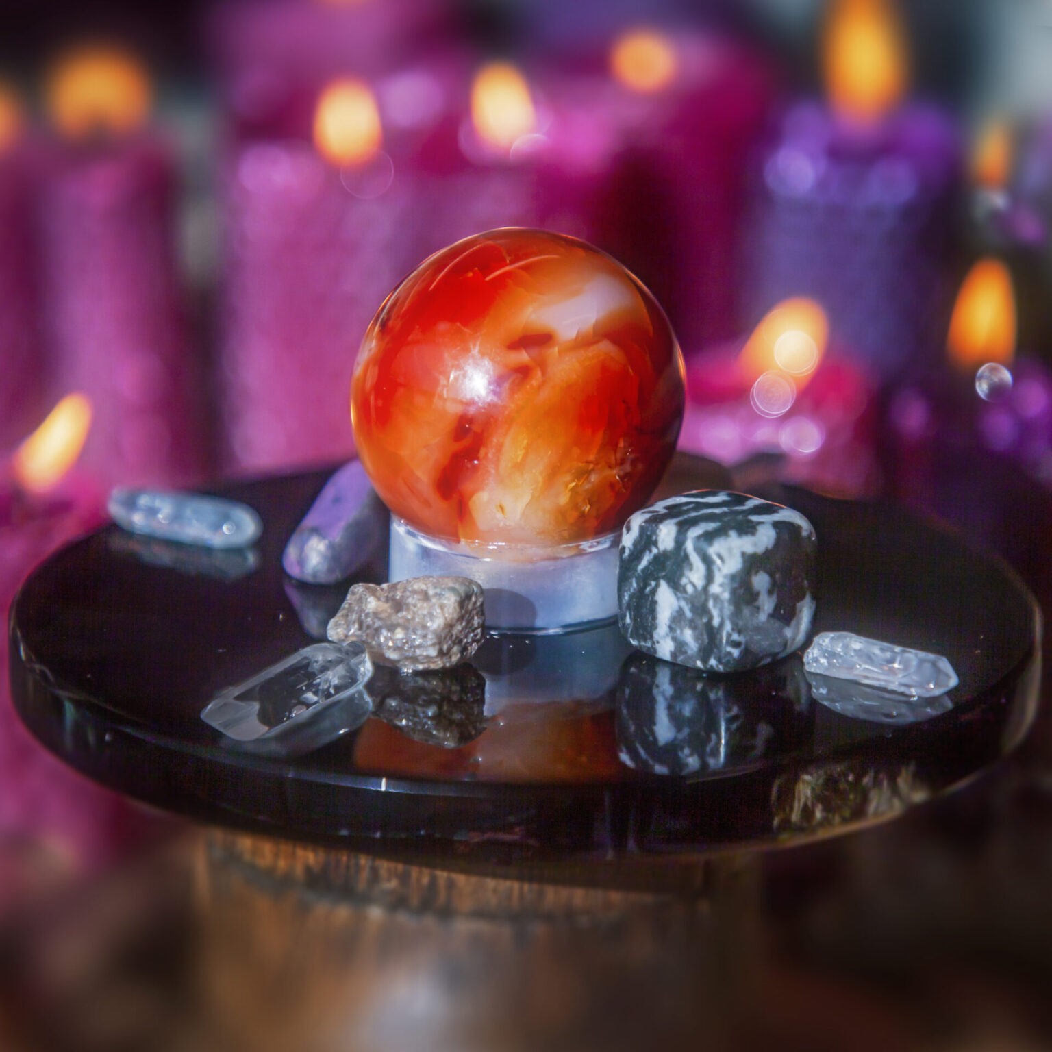 Lilith’s Passion Crystal Grid for power & sensuality