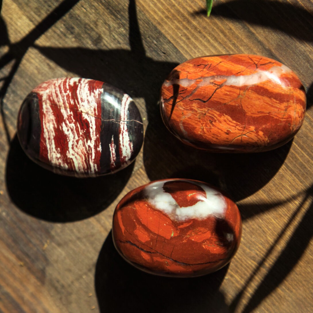 Home Shop Gems & Minerals Snakeskin Jasper Palm Stone