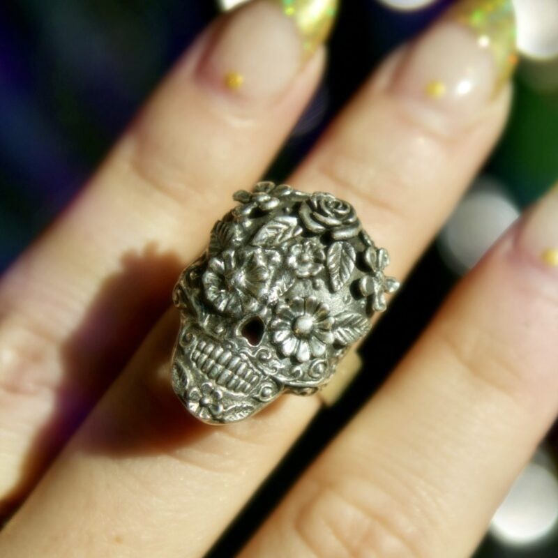 Gemstone Sale: Sugar Skull Ring