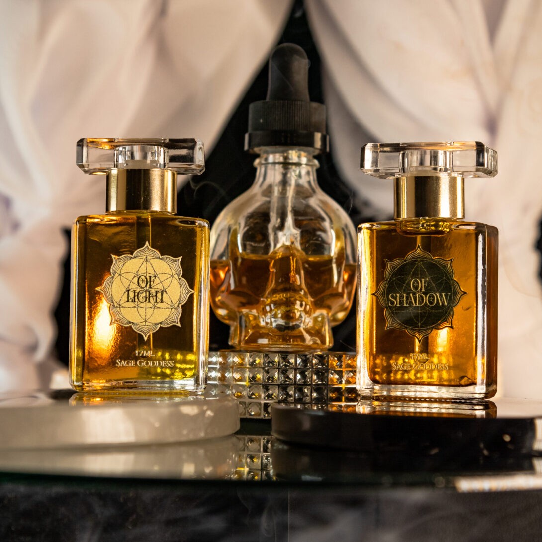 Sage Goddess Of Light and Shadow Perfume Duo for spiritual wholeness