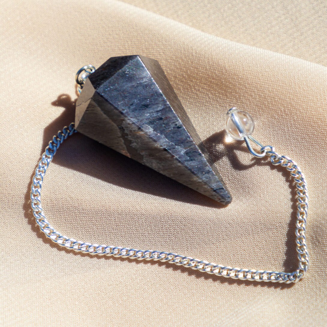 Home Shop Gems & Minerals Blue Aventurine Intuitive Insight Pendulum